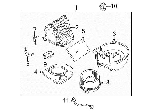 282111W150 - Genuine Kia DUCT-AIR "B"