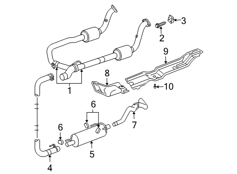285102BEF1 - Genuine Kia MANIFOLD CATALYTIC A