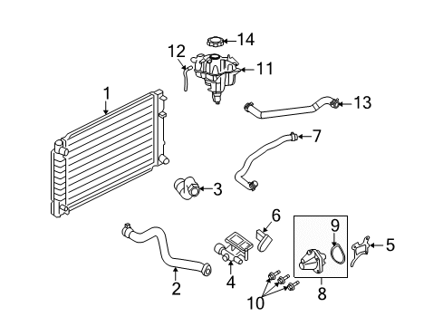 256202G500 - Genuine Kia CASE-THERMOSTAT