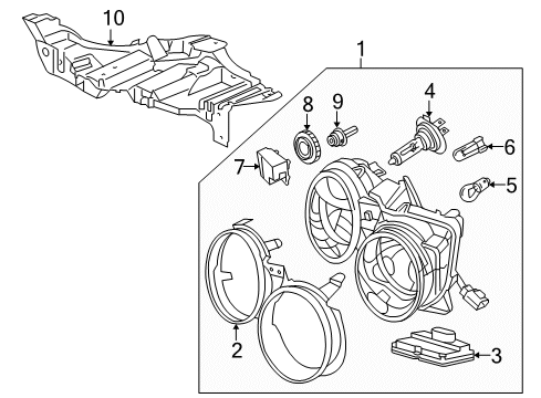 219502V000 - Genuine Kia BRACKET ASSEMBLY-ROLL ROD