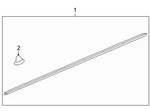 988502W000 - Genuine Kia BLADE ASSEMBLY-WIPER,REAR