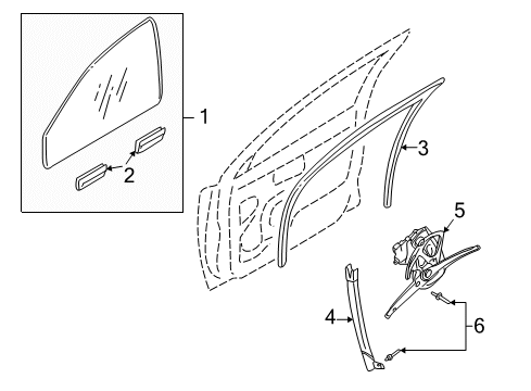 857702K010WK - Genuine Kia TRIM ASSEMBLY-REAR TRANSVERSE