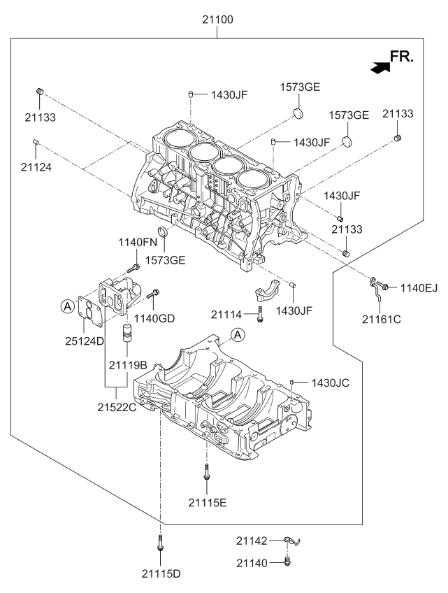4615826000 - Genuine Kia O RING-OIL PUMP