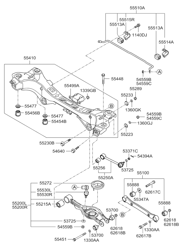 865123W000 - Genuine Kia COVER-FRONT BUMPER LOWER