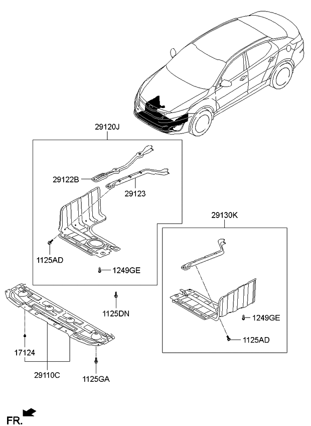 86848C8000 - Genuine Kia RETAINER