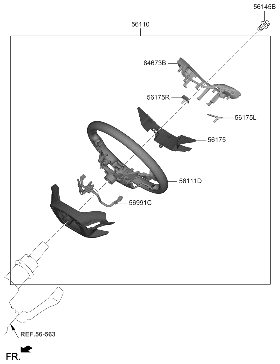 86633B2000 - Genuine Kia BRACKET-REAR BEAM UPPER MOUNTING