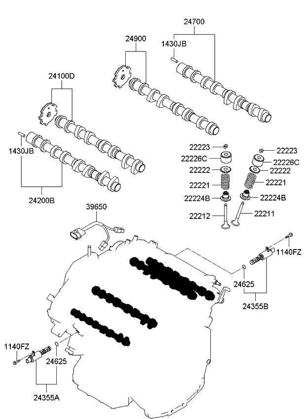 79283D4000 - Genuine Kia BAR TRUNK LID HINGE