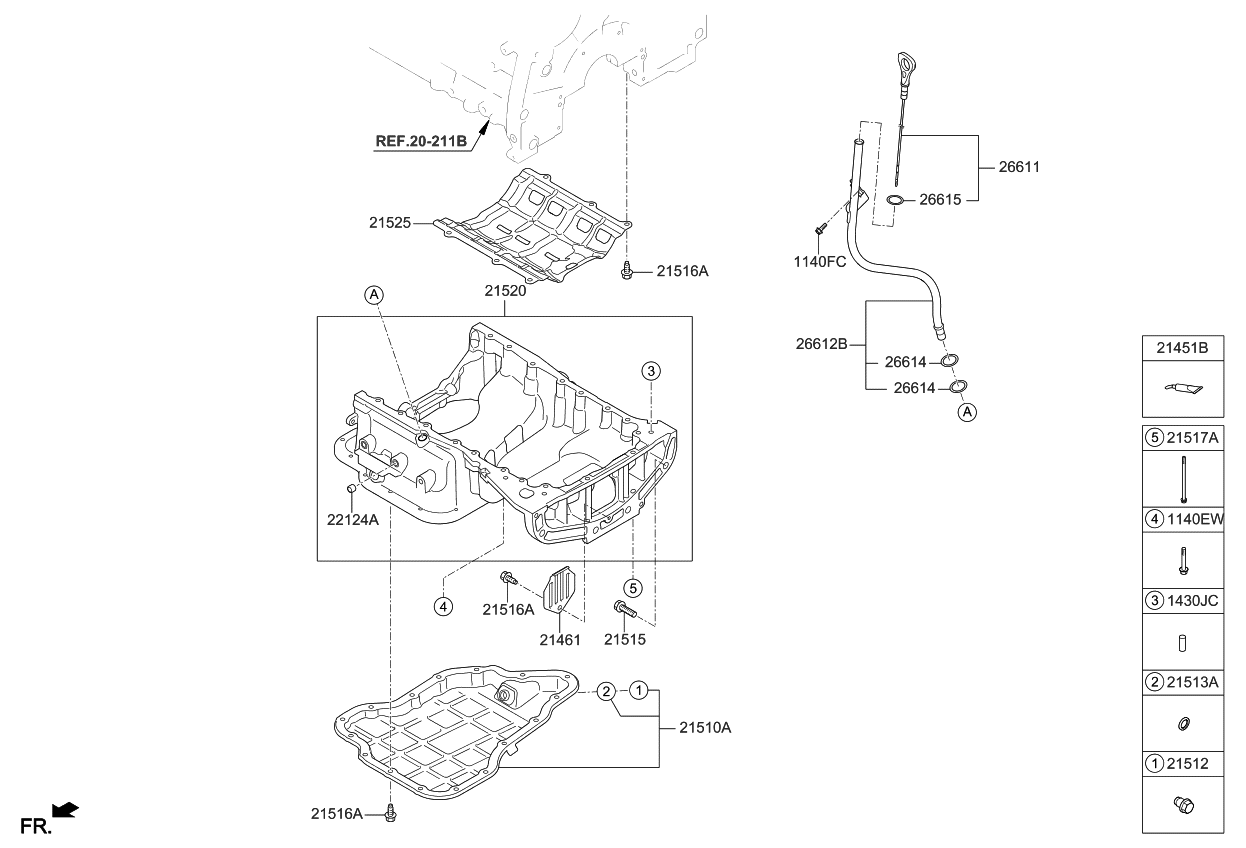58305C6A00 - Genuine Kia SHOE & LINING KIT-REAR