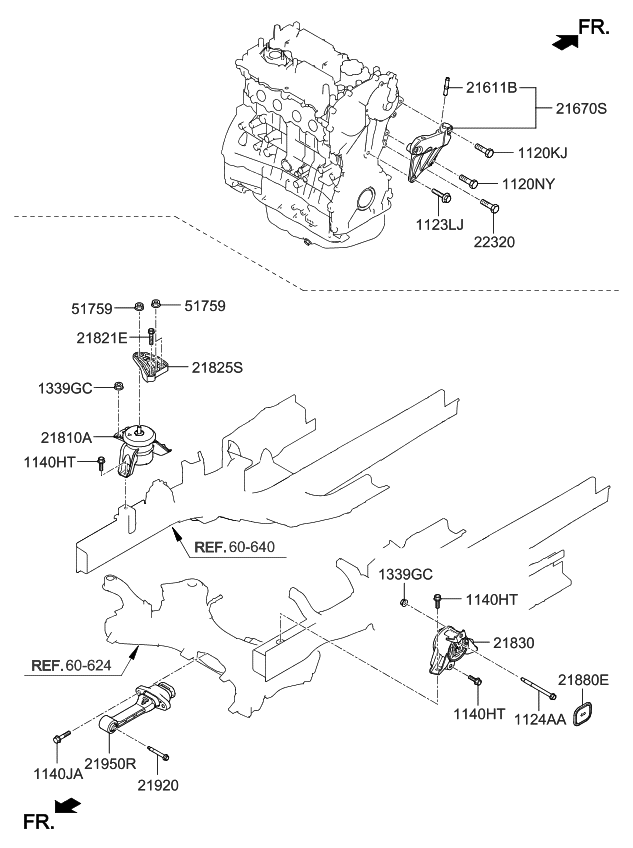 287513S100 - Genuine Kia GASKET-EXHAUST PIPE