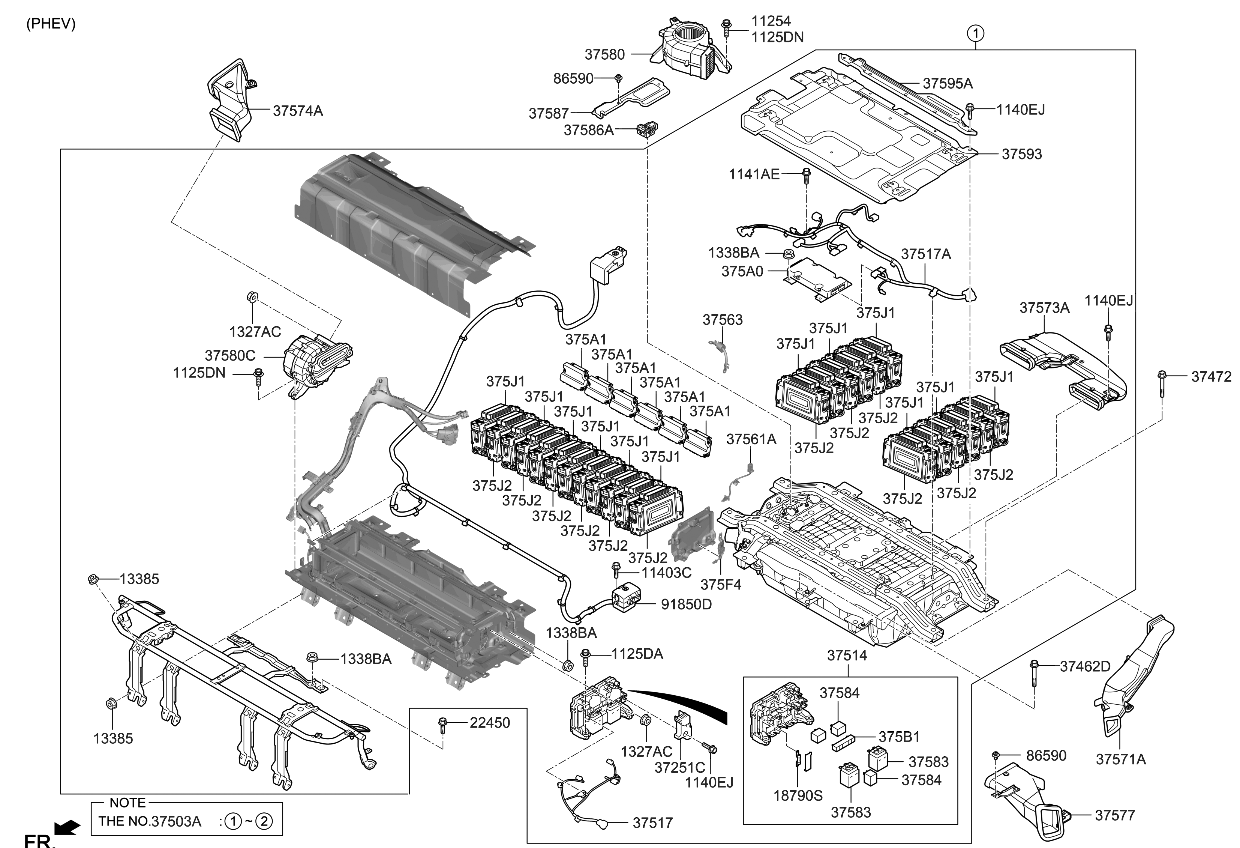 37535G2600 Genuine Kia Bolt-Flange