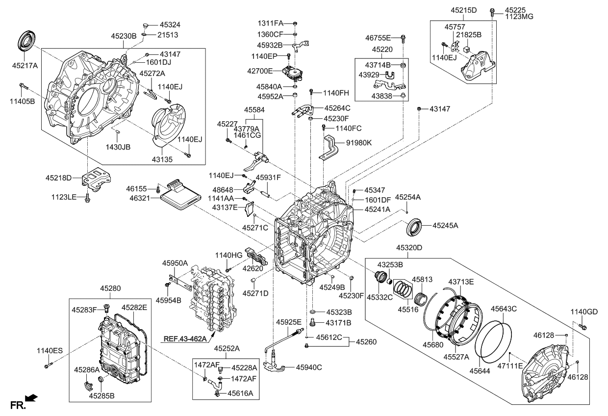 452643B830 Genuine Kia Tube Assembly-Feed