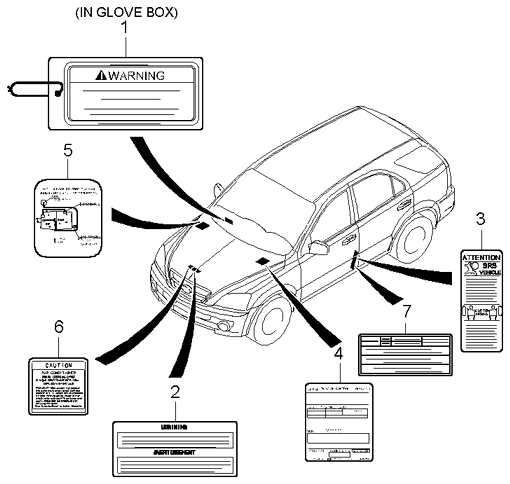 3245039421 Genuine Kia Label-1
