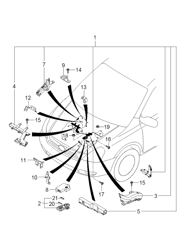 914054D010 Genuine Kia Wiring Assembly-Control