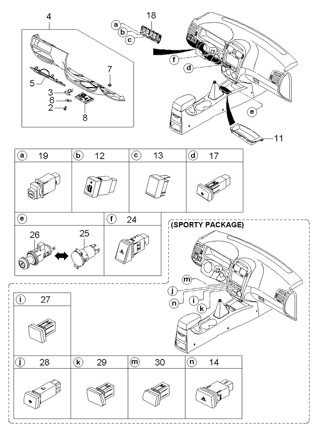 933602F200 Genuine Kia Switch Assembly-Trip Computer