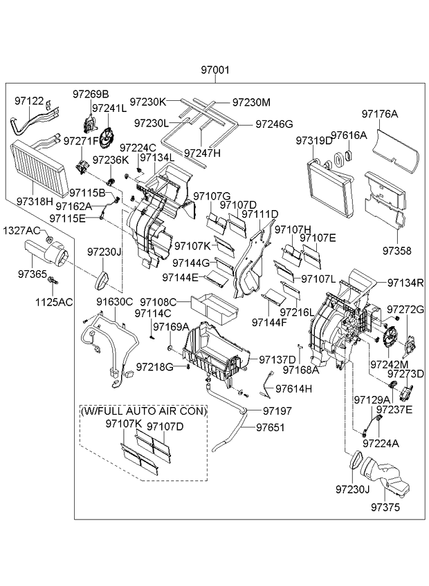 971004D200 Genuine Kia Heater Complete
