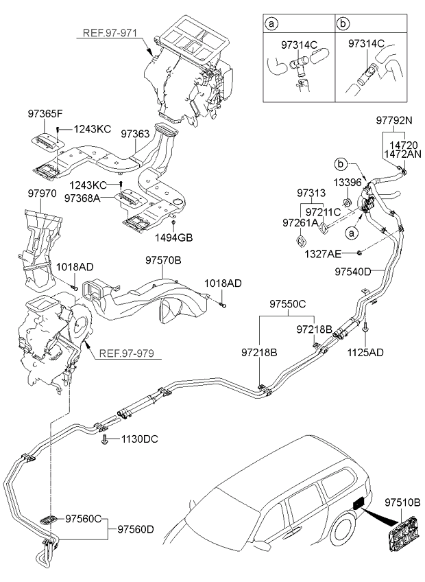 975504D100 Genuine Kia Pipe & Hose Assembly-Heater