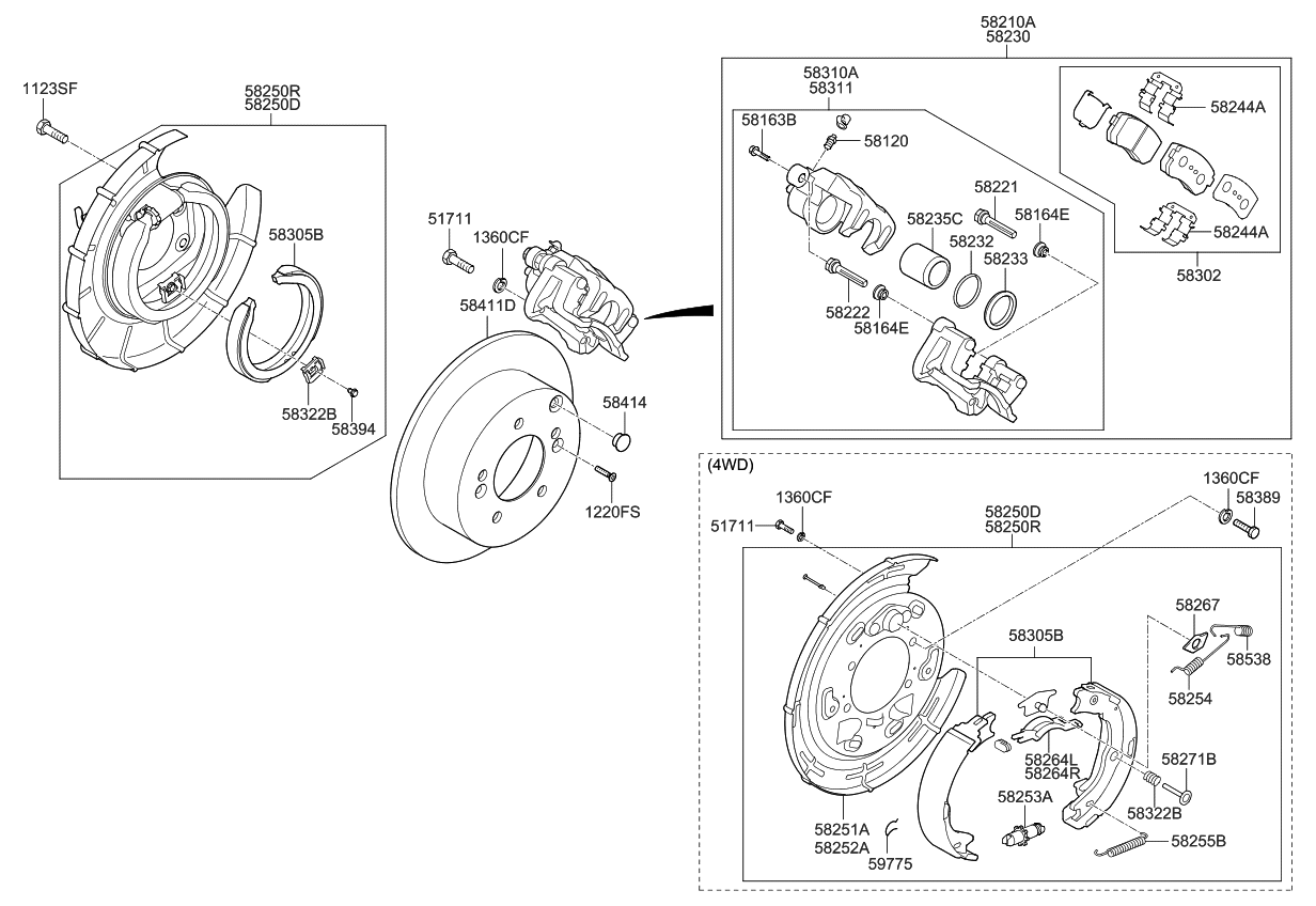 5977507000 Genuine Kia Ring-Park Cable Retaining
