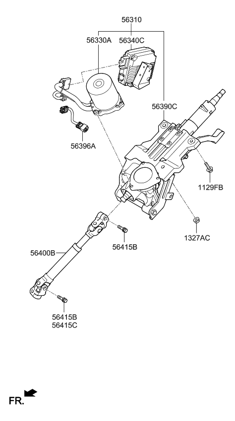 563303Q000 Genuine Kia Motor Assembly