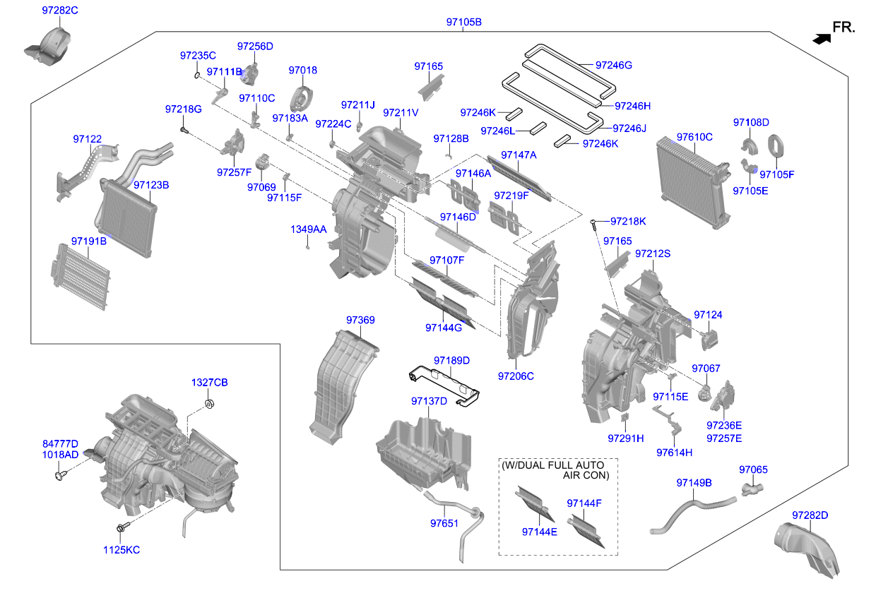 97191A5000 Genuine Kia PTC Heater