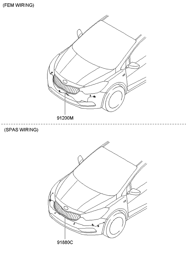 91870A7200 Genuine Kia Wiring Assembly-Fem