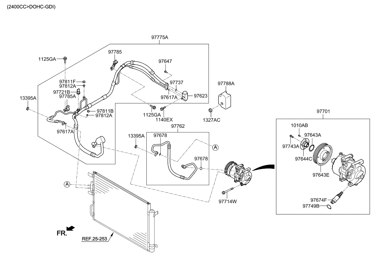 97701D9000 Genuine Kia Compressor Assembly
