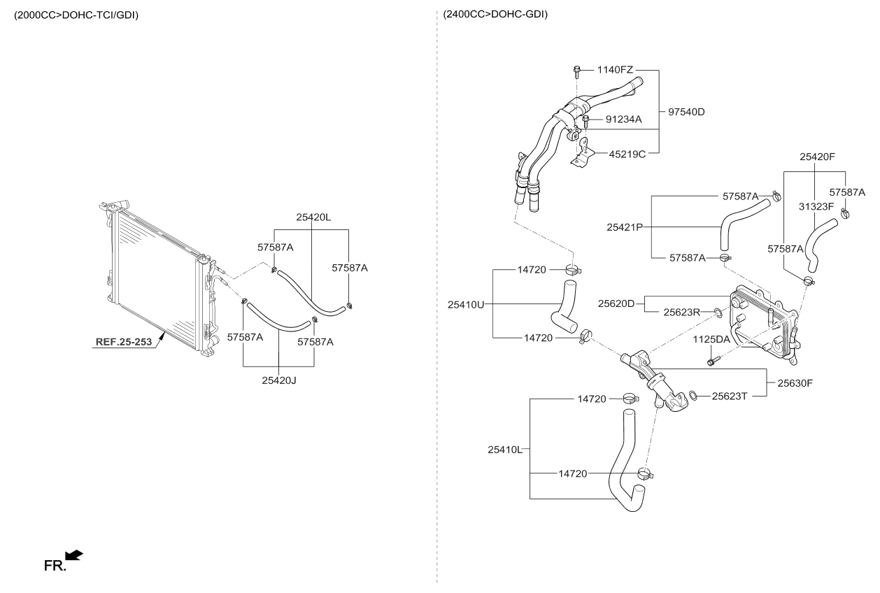 97540D9000 Genuine Kia Pipe & Hose Assembly-Heater