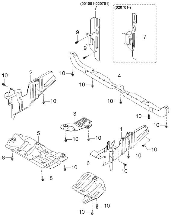 2915038010 Genuine Kia Dam-Air