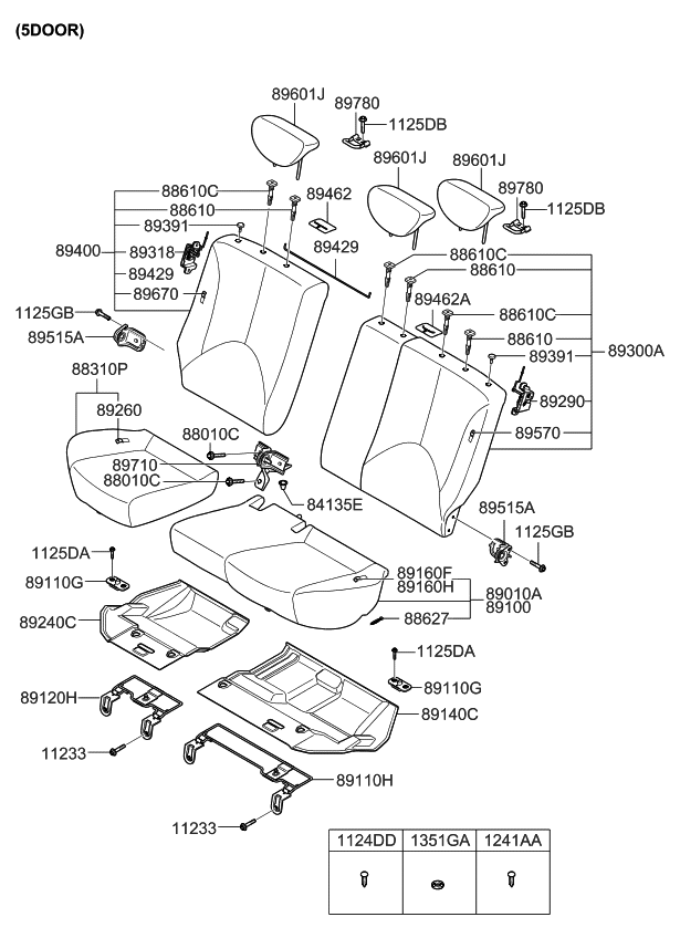 880101G000 Genuine Kia Bolt