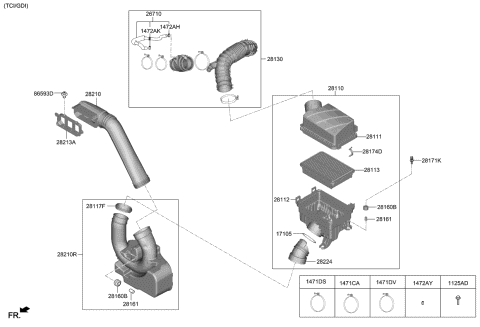 1471165006B Genuine Kia Clamp-Hose