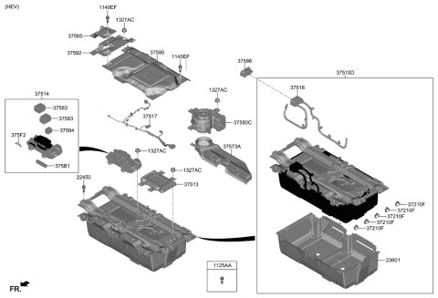 High Voltage Battery System - 2020 Kia Optima Hybrid
