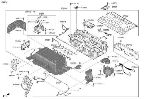375F1E6000 Genuine Kia Fuse Box Assembly
