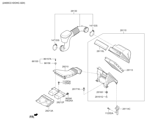 Air Cleaner - 2016 Kia Sorento