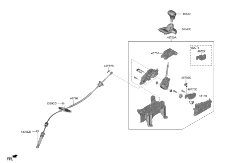 Shift Lever Control - 2021 Kia Seltos