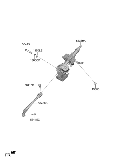 Steering Column & Shaft - 2021 Kia Seltos