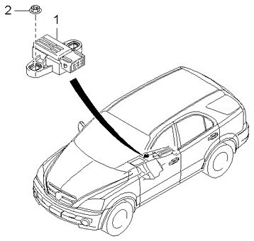 ABS Sensor - 2006 Kia Sorento Old Body Style