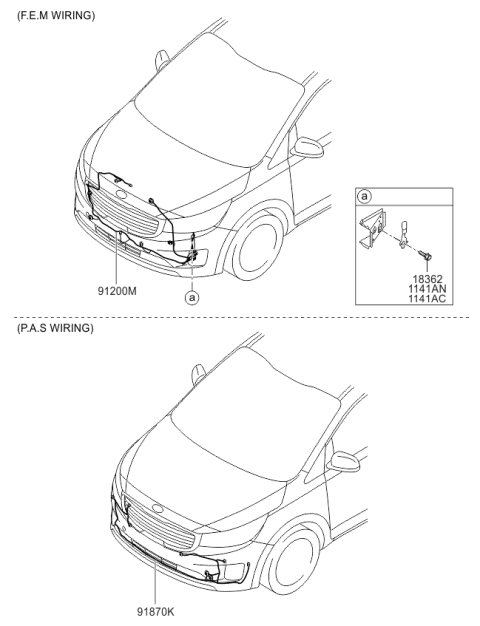 91840A9050 Genuine Kia Wiring Assembly-Fem