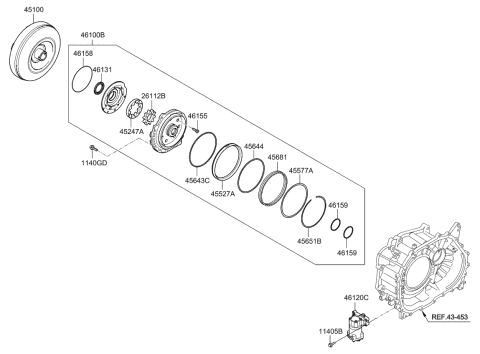 4510026411 Genuine Kia Converter Assembly-Torque