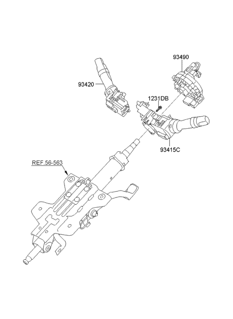 Multifunction Switch - 2014 Kia Soul