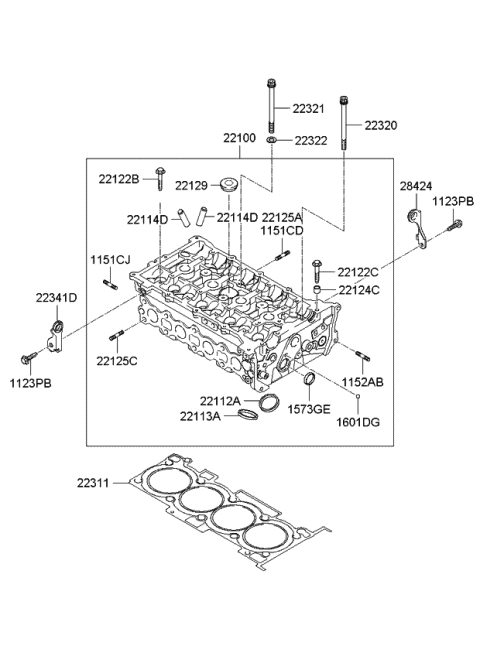 Cylinder Head - 2007 Kia Rondo
