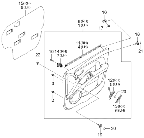 823132D000EZ Genuine Kia Grommet-Screw