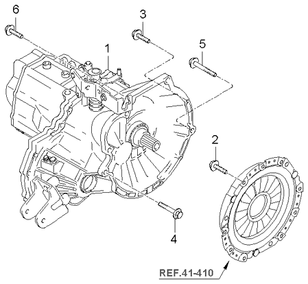 Transaxle Assy-Manual - 2005 Kia Spectra Sedan