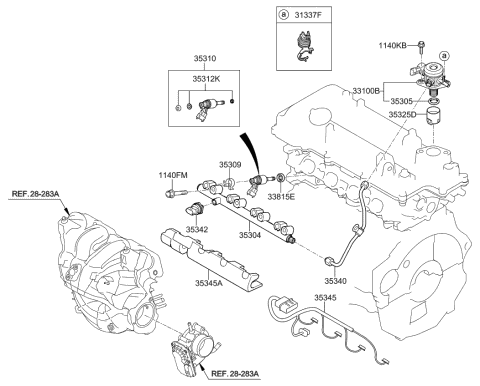 Throttle Body & Injector - 2017 Kia Forte