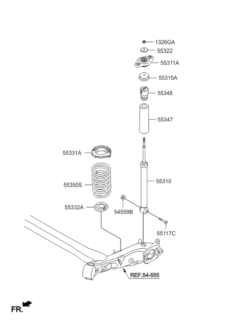 Rear Spring & Strut - 2016 Kia Soul EV