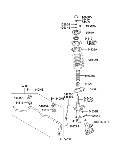 Shock Absorber & Spring-Front - 2012 Kia Sedona