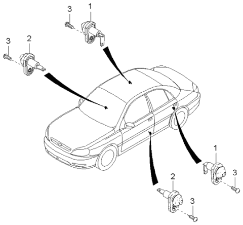 Door Switch - 2003 Kia Rio