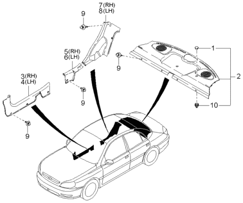 Body Trims & Scuff Plates - 2004 Kia Rio