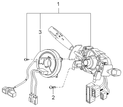 Combination Switch - 2001 Kia Rio