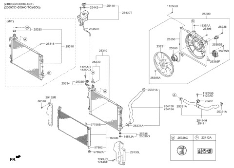 Engine Cooling System - 2015 Kia Optima US Georgia Made