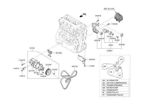 Coolant Pump - 2015 Kia Optima US Georgia Made