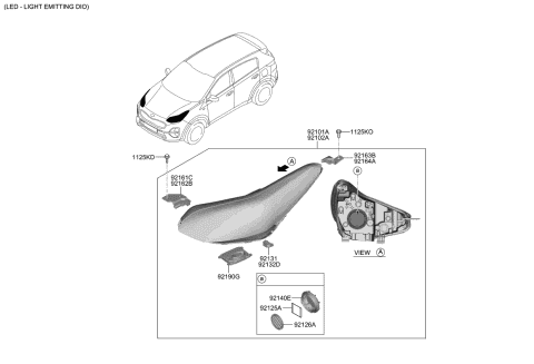 Head Lamp - 2020 Kia Sportage